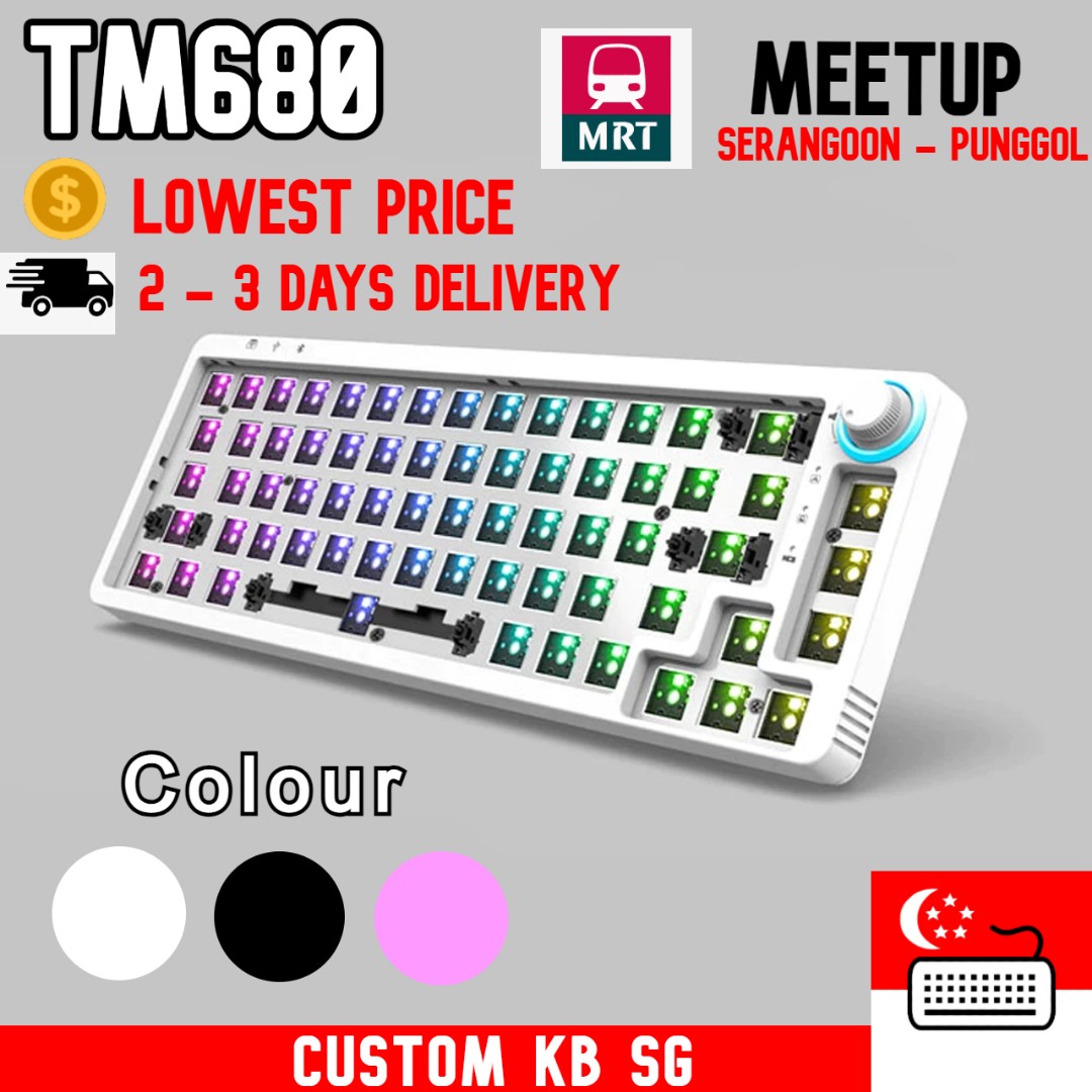 TM680 Mechanical Keyboard RGB Hot swappable Kit, Computers & Tech ...