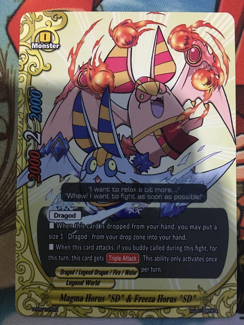 Triple Buddy Double Buddy Horus Full Built Buddyfight Deck Cards ...