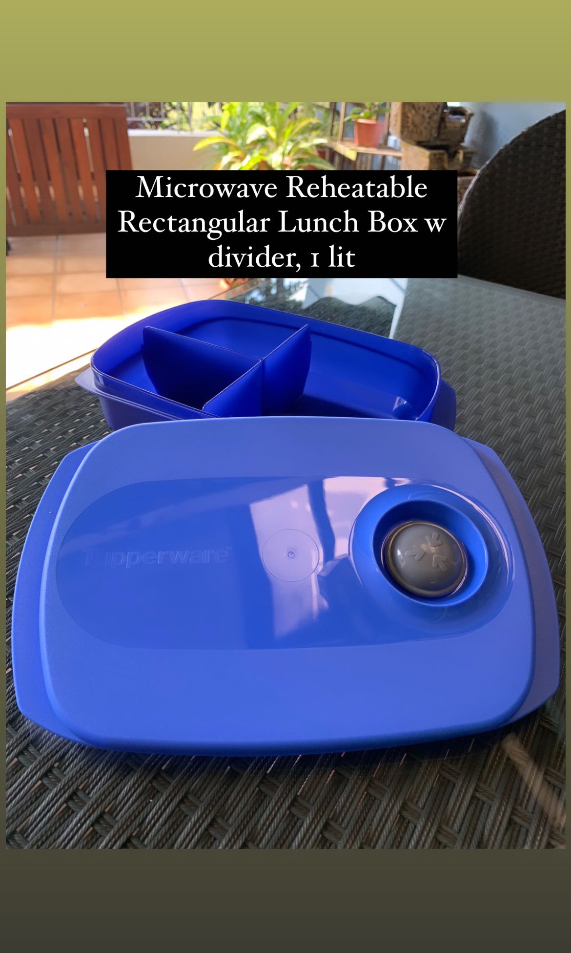Tupperware Microwave Reheatable Lunch Box, Furniture & Home Living ...