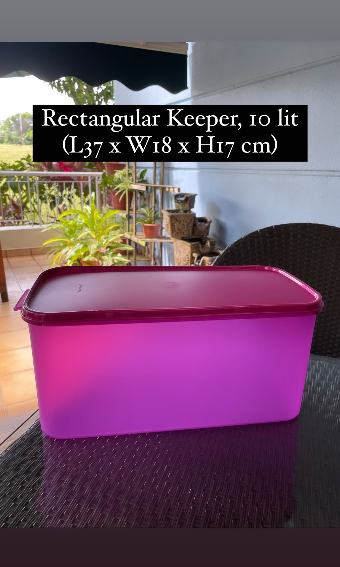 Tupperware Rectangular Keeper, Furniture & Home Living, Kitchenware ...