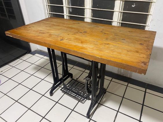 Upcycled Singer Machine Table, Furniture & Home Living, Furniture ...