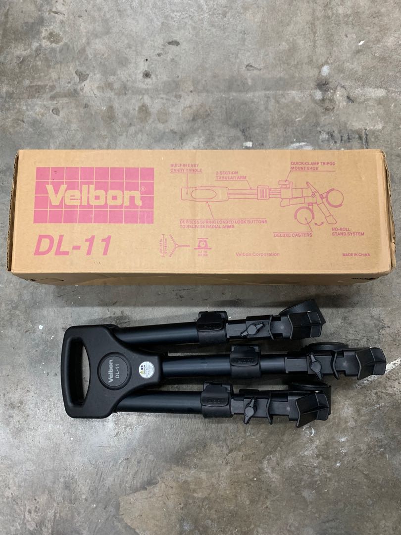 Velbon DL-11 Tripod Dolly with original box, Photography, Photography ...