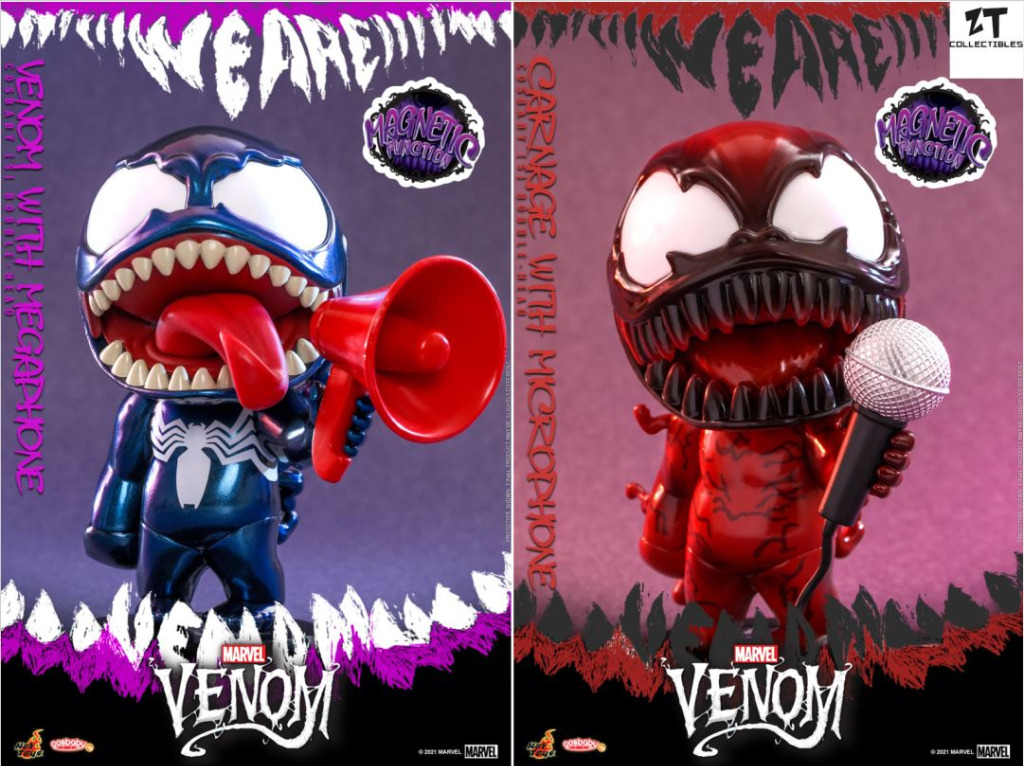 Venom (Comic) - Venom with Megaphone / Carnage with Microphone Cosbaby ...