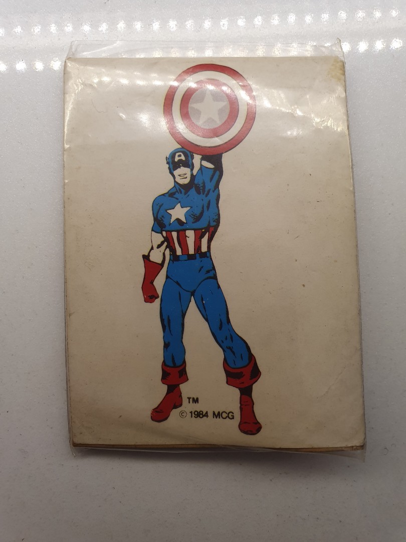 Vintage captain america notepad 1984, Hobbies & Toys, Toys & Games on ...