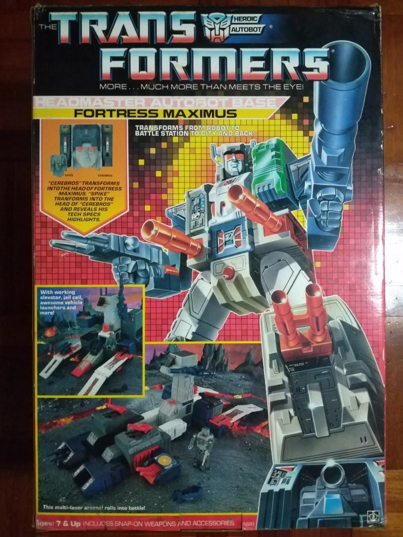 Vintage Hasbro Transformers G1 Autobot Headmaster Base Fortress Maximus ...