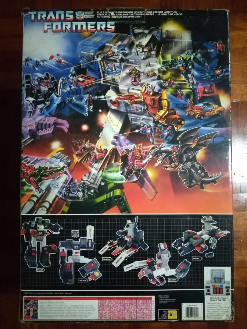 Vintage Hasbro Transformers G1 Autobot Headmaster Base Fortress Maximus ...