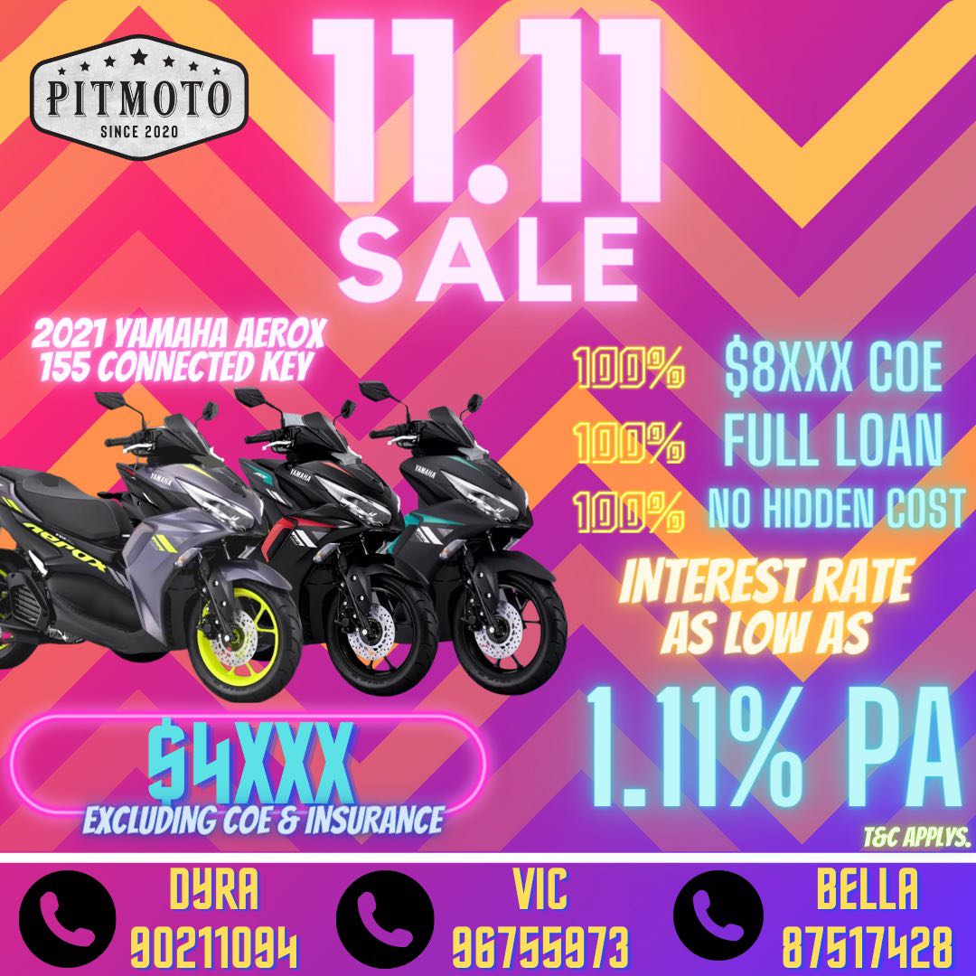 Yamaha Aerox 155 Key 2021, Motorcycles, Motorcycles for Sale, Class 2B ...