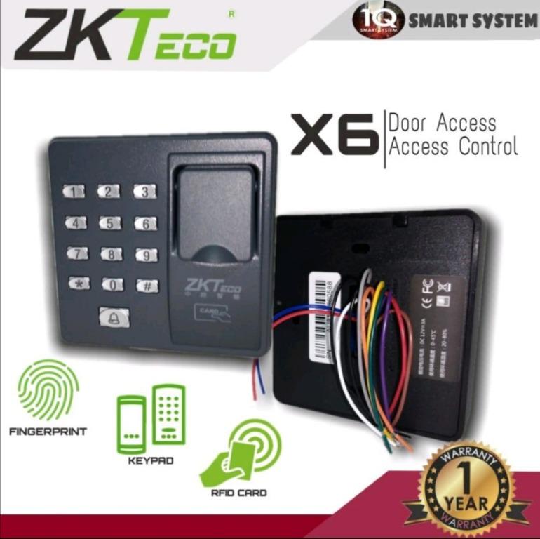 ZKTECO X6 Fingerprint RFID Keypad Access Control Door Access, Computers & Tech, Office ...