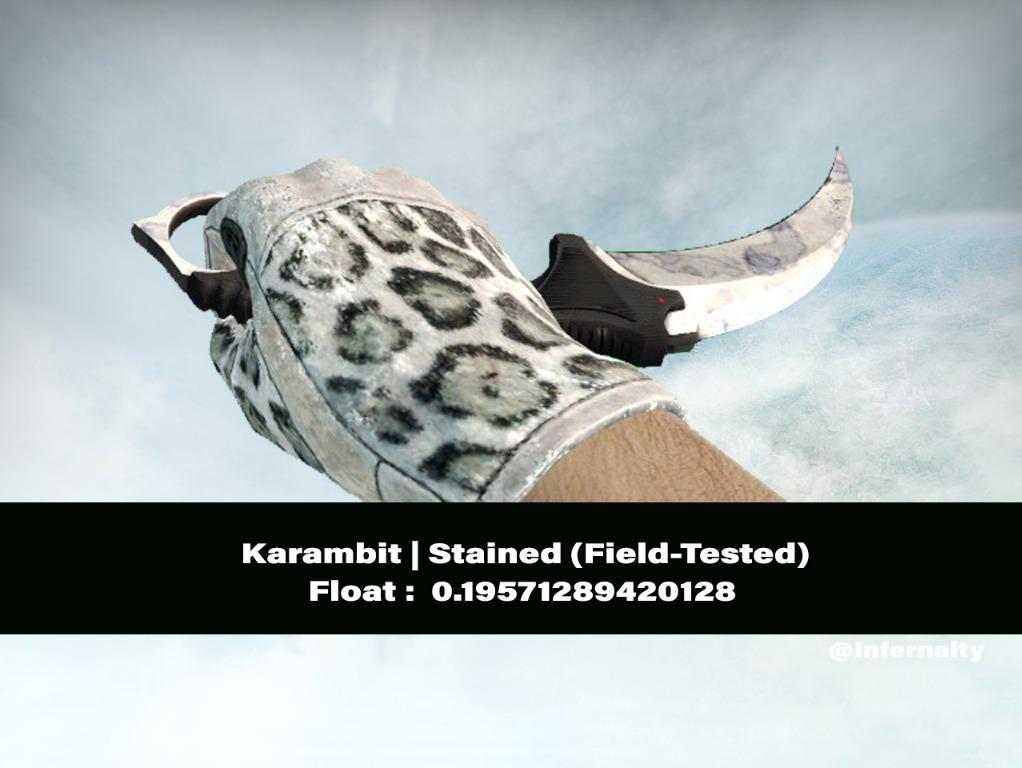 (0.19FV) Karambit Stained FT CSGO SKINS KNIVES, Video Gaming, Gaming ...