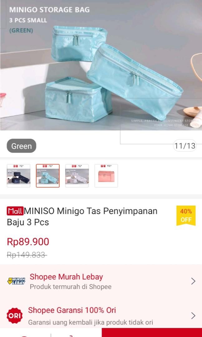 3 in 1 pouch miniso warna tosca, Serba Serbi, Others di Carousell