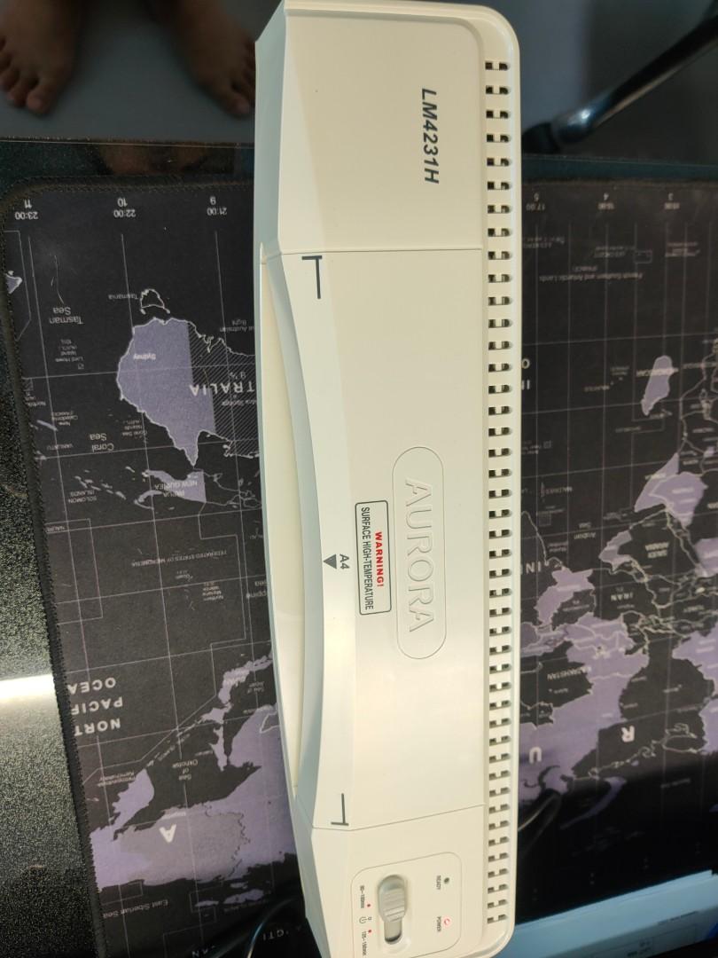 BNIB Aurora LM4231H Laminator A4 Size with free 10+2 pieces A4 sheets, Computers & Tech ...