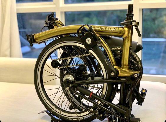 RARE Brompton Asia Gold, Sports Equipment, Bicycles & Parts, Bicycles ...