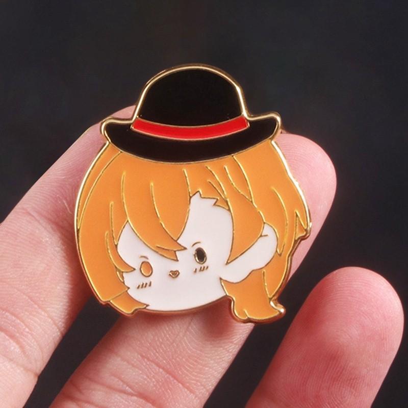 Bungo Stray Dogs bsd Chuuya Dazai enamel pin, Hobbies & Toys ...
