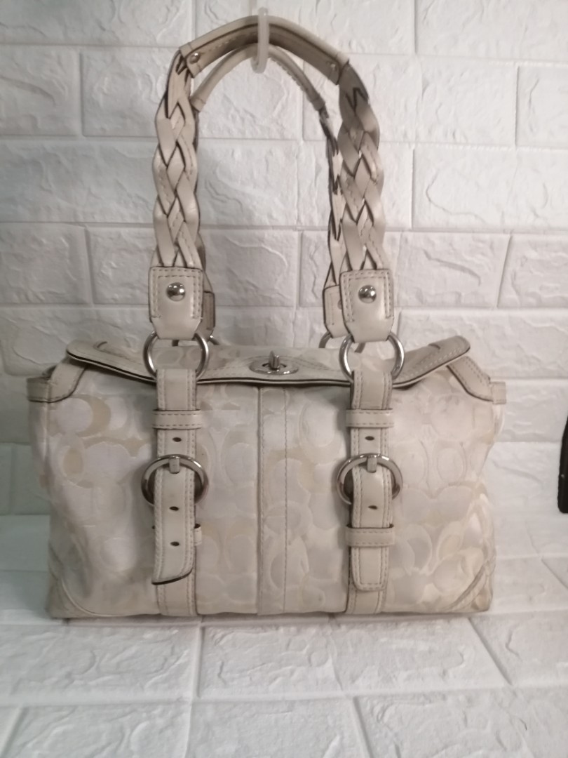 Coach Turn Lock Tote Bag & Handbag, Luxury, Bags & Wallets on Carousell