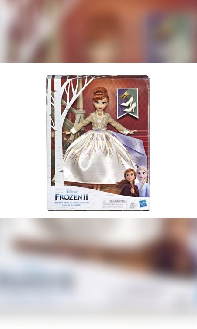 Disney Frozen 2 Movie Arendelle Anna Fashion Doll With Glittery White