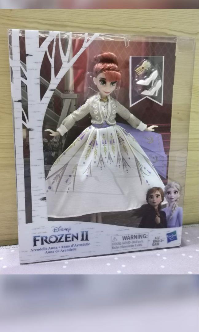Disney Frozen 2 Movie Arendelle Anna Fashion Doll With Glittery White