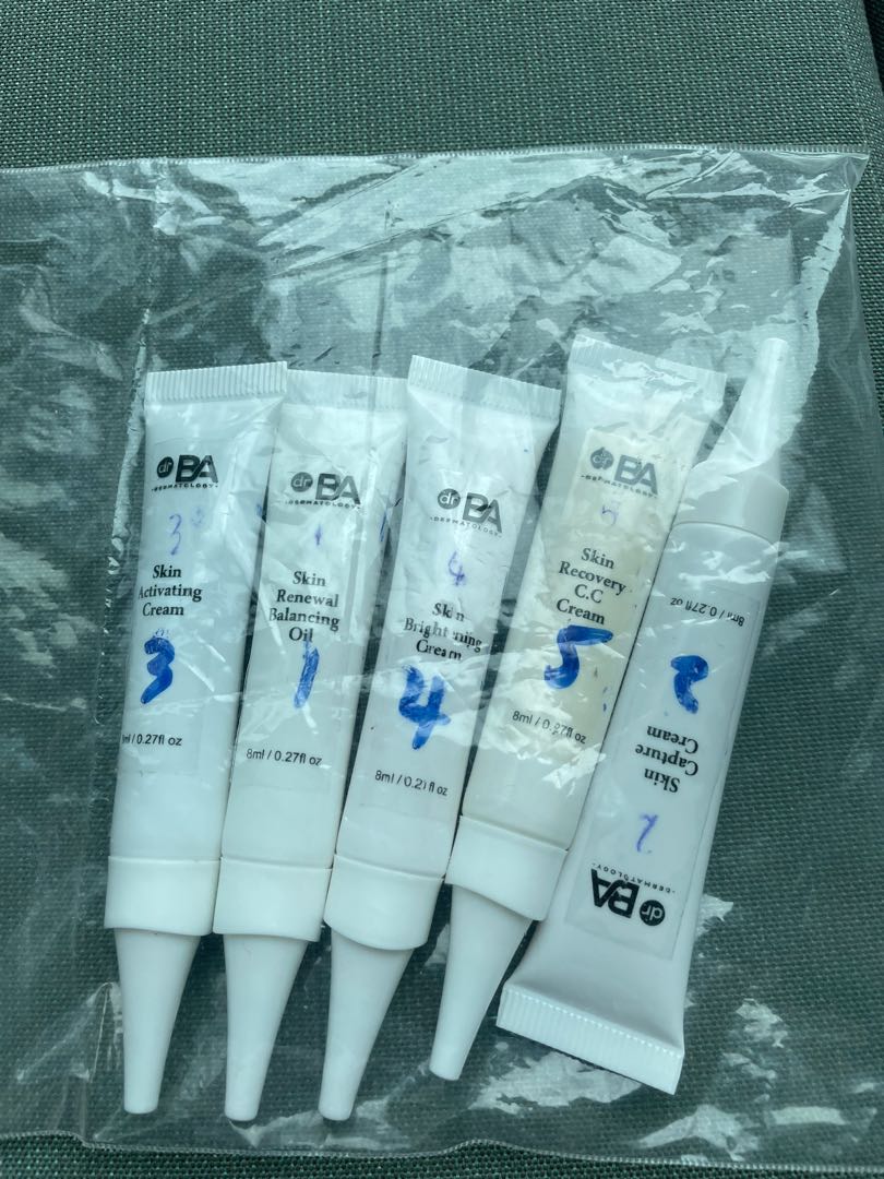 Dr Ba skincare set moisturiser, oil, clarifying cream travel set ...