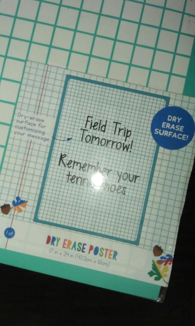 Dry erase poster, Hobbies & Toys, Stationary & Craft, Stationery ...