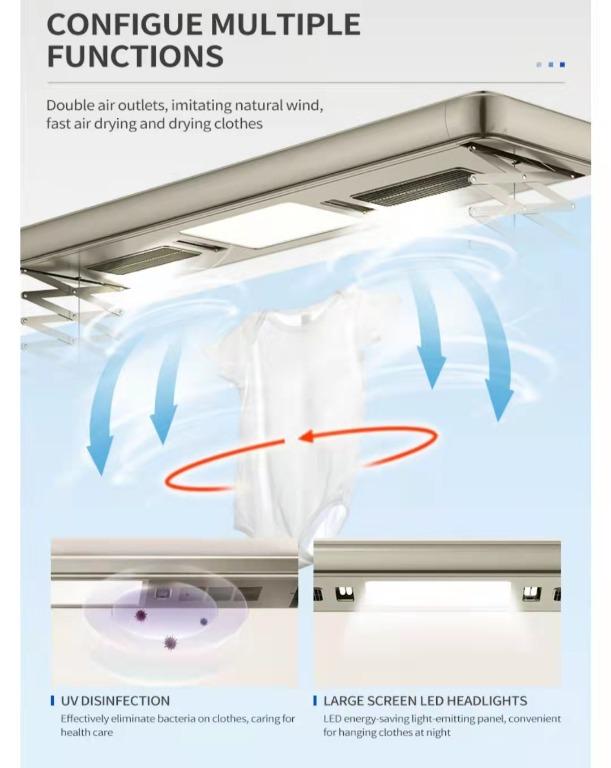 Electric drying rack/Smart clothes drying rack/Laundry rack system ...