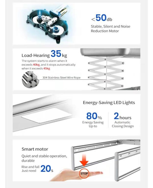 Electric drying rack/Smart clothes drying rack/Laundry rack system ...