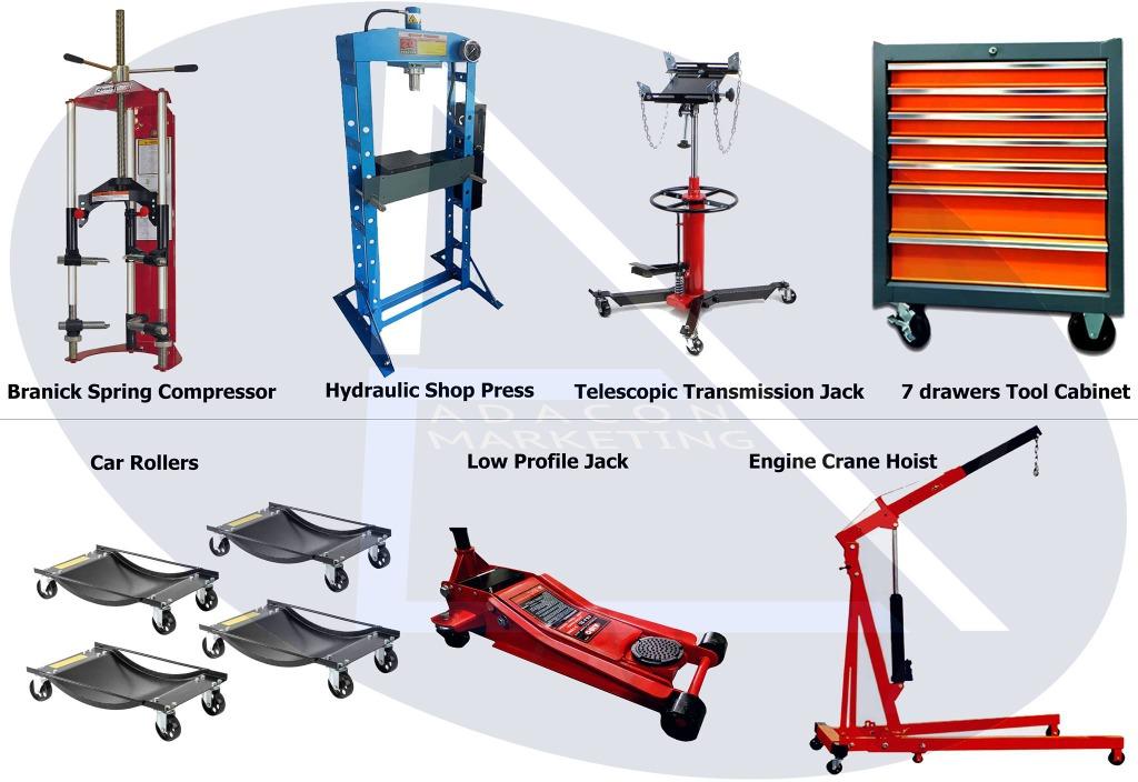 Engine Crane Spring Compressor Shop Press Tool Cabinet Transmission ...