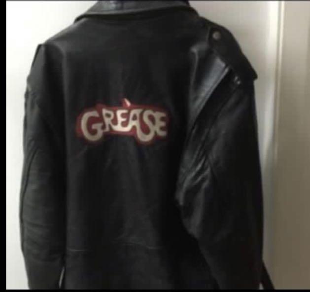 Grease Black Leather Jacket, Men's Fashion, Coats, Jackets and ...