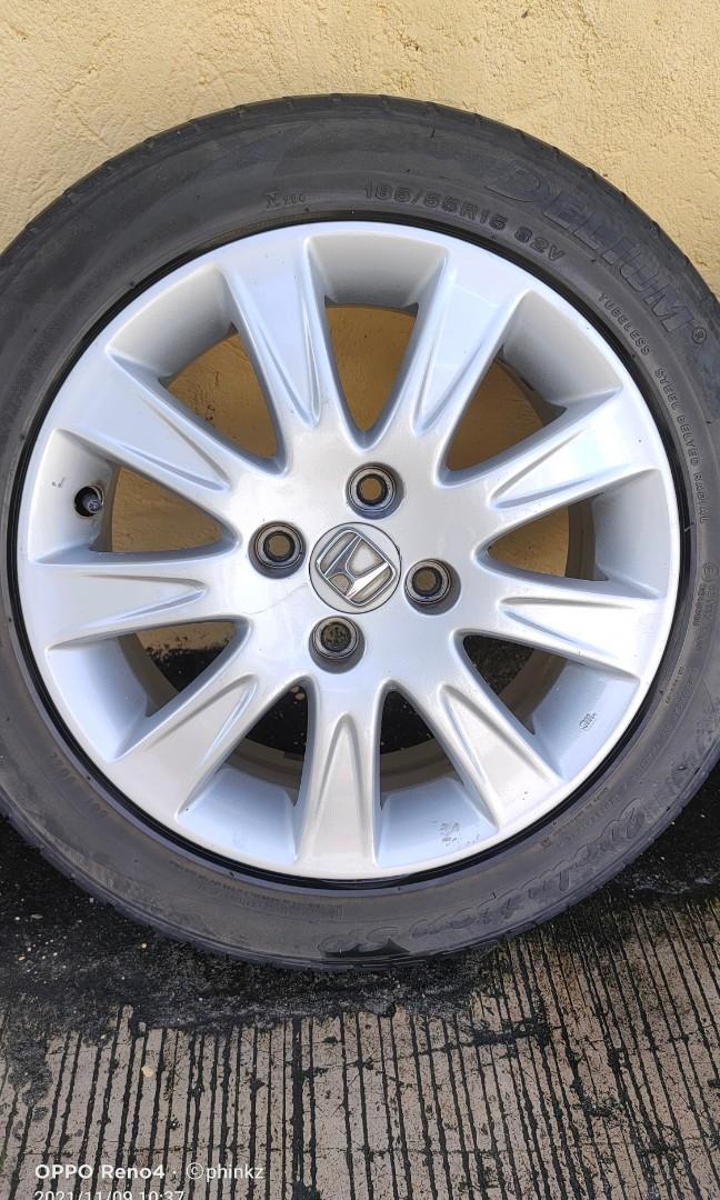 Honda Jazz GD Mags &Tires, Car Parts & Accessories, Mags and Tires on ...