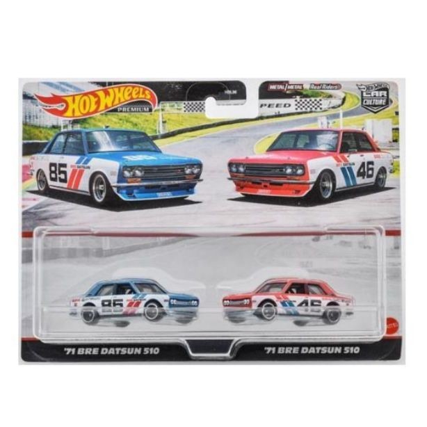 Hotwheels 2021 2-Pack '71 BRE Datsun 510 Target Exclusive Premium Car ...