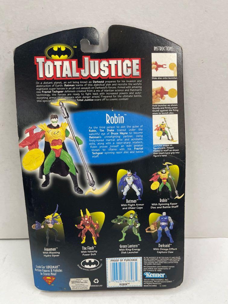 Kenner total justice batman robin action figure, Hobbies & Toys ...