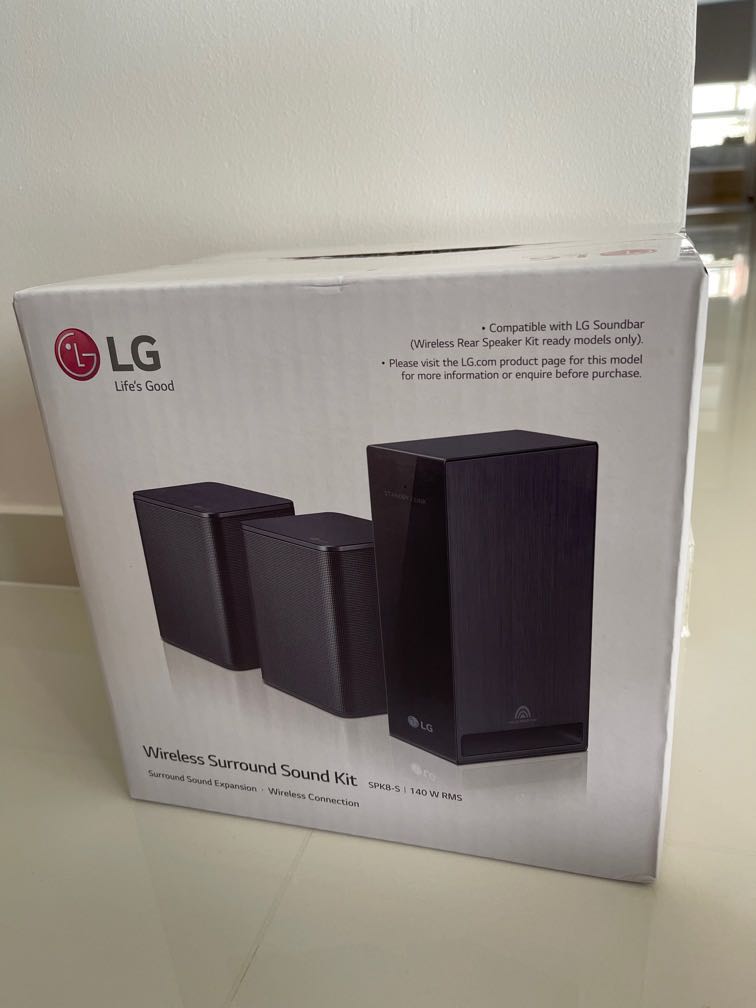 LG wireless surround kit for soundbars- rear speakers SPK8-S, Audio ...