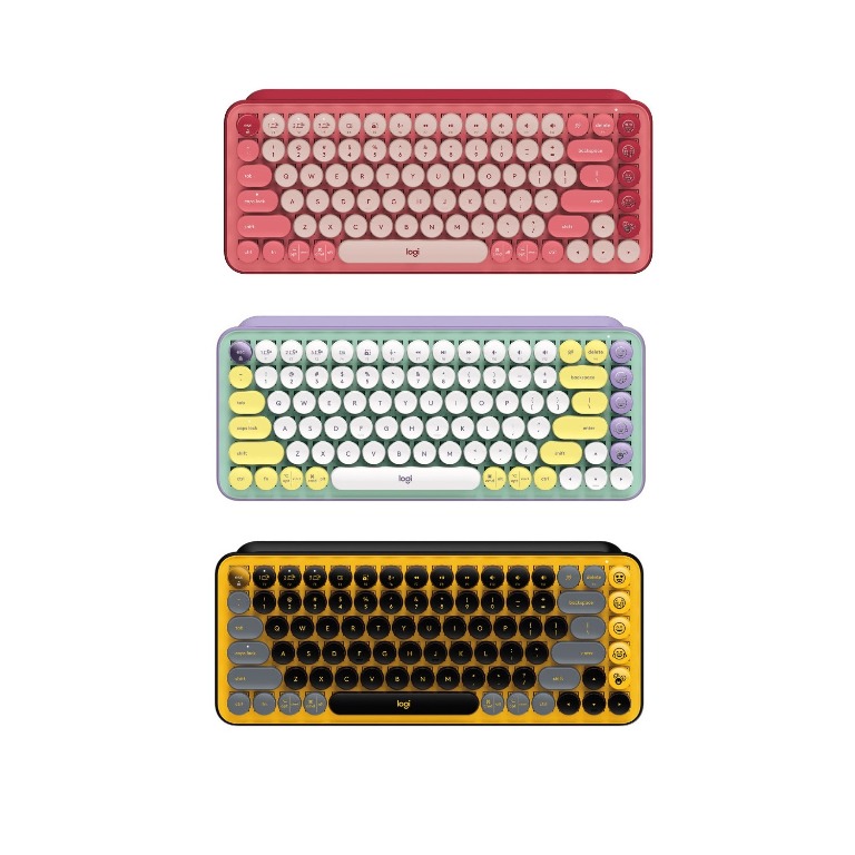 NOV PROMO | Logitech POP Keys Wireless Mechanical Keyboard with Emoji ...