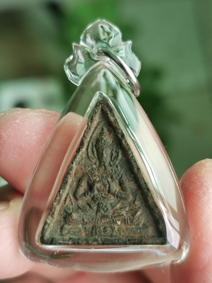 LP PINAK, Phra Baramak Amulet 2527, Yant Cloth, Verification card. Wat ...