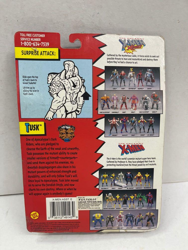 Marvel comics tusk evil mutants the uncanny x men tusk action figure ...
