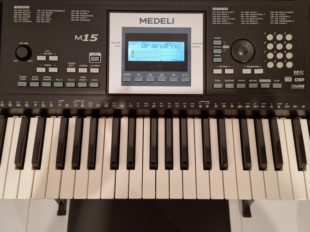 Medeli M15 keyboard, Hobbies & Toys, Music & Media, Musical Instruments ...