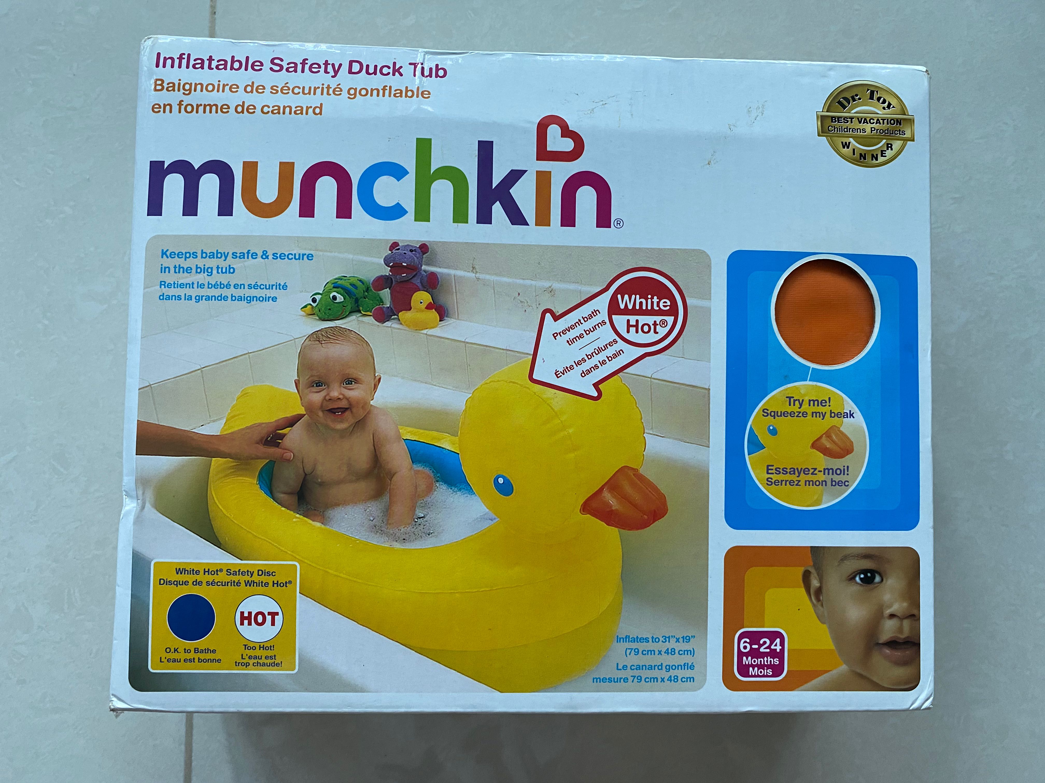Munchkin Safety Duck Tub, Babies & Kids, Bathing & Changing, Bathtub ...
