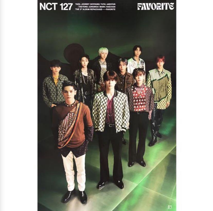 NCT 127 Favorite Group Poster Classic Ver Catharsis Ver Sticker Group ...