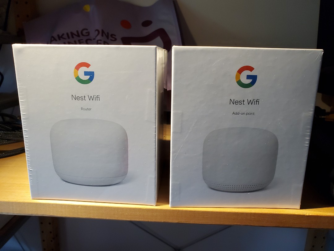 Nest WiFi: Router + Add On Point, Computers & Tech, Parts & Accessories, Networking on Carousell