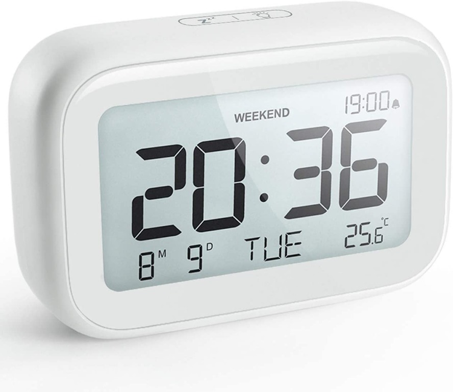 NOKLEAD Digital Alarm Clock for Bedroom Travel Office - Modern ...