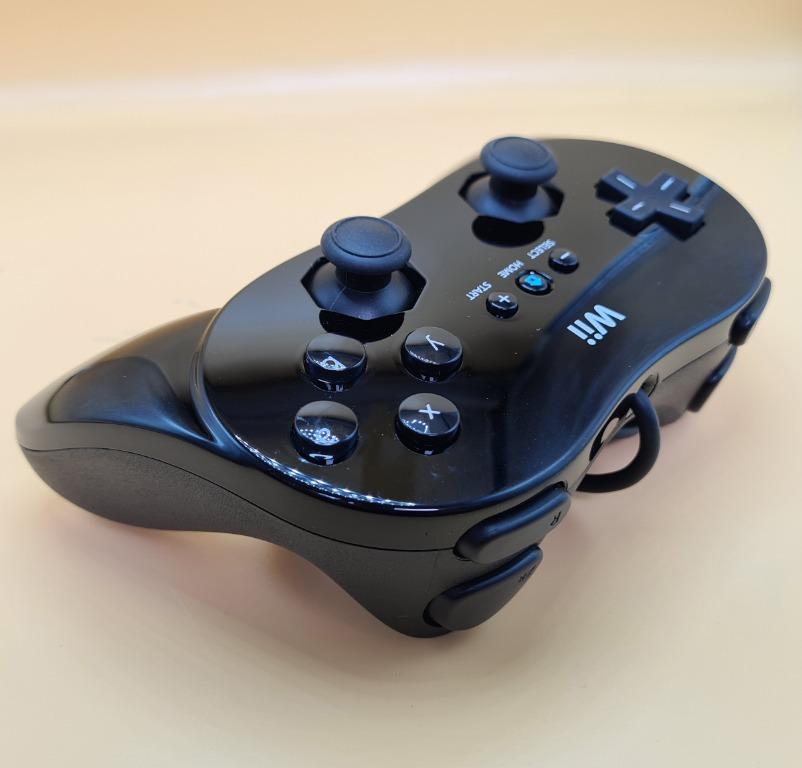 Original Nintendo Wii Classic Controller Pro Black, Video Gaming ...