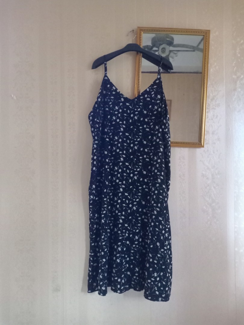 OVERALL LONG DRESS BUNGA FLOWERS FLORAL KOREA IMPORT PREMIUM LONGDRESS ...