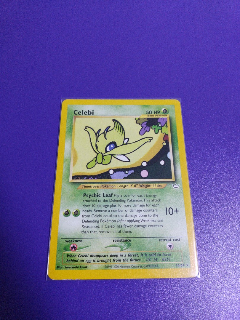Pokemon TCG Celebi Rare - Neo Revelation Unlimited, Hobbies & Toys ...