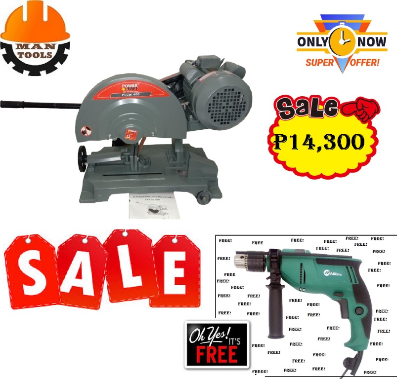 PowerCraft Cut Off Machine 16" 3HP 3400rpm (PCCM 400)/FREE Mailtank ...