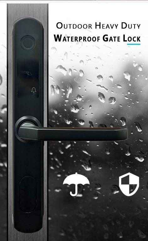 OM008 Heavy Duty Gate Lock Digital Lock ( Weather Proof ) outdoor metal ...