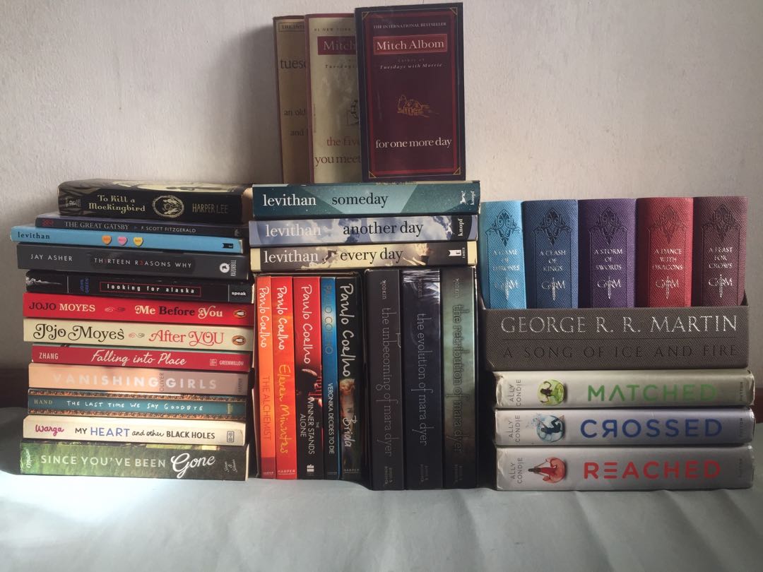 PRELOVED BOOKS Mitch Albom Paulo Coelho Jasmine Warga David Levithan ...