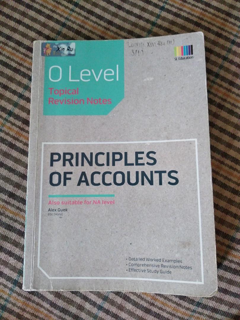 Principles Of Accounts O Level Topical Revision Notes, Hobbies & Toys ...