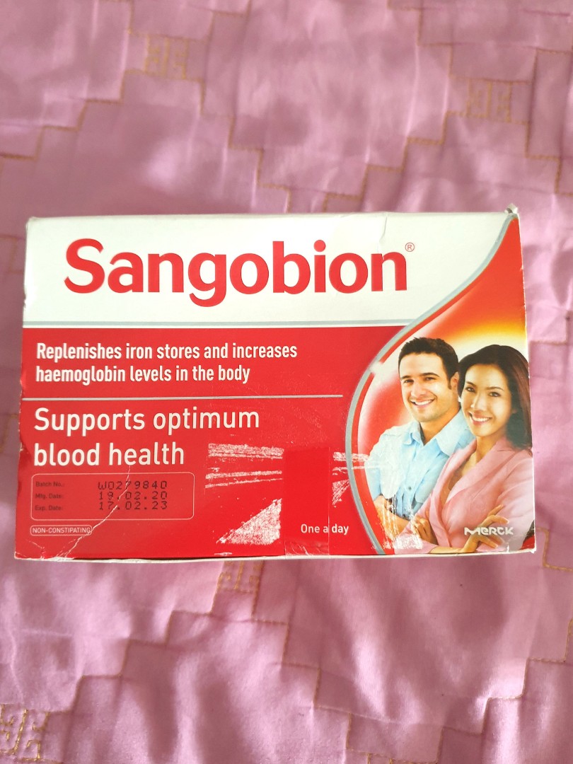 Sangobion 100 Caps, Health & Nutrition, Health Supplements, Vitamins ...