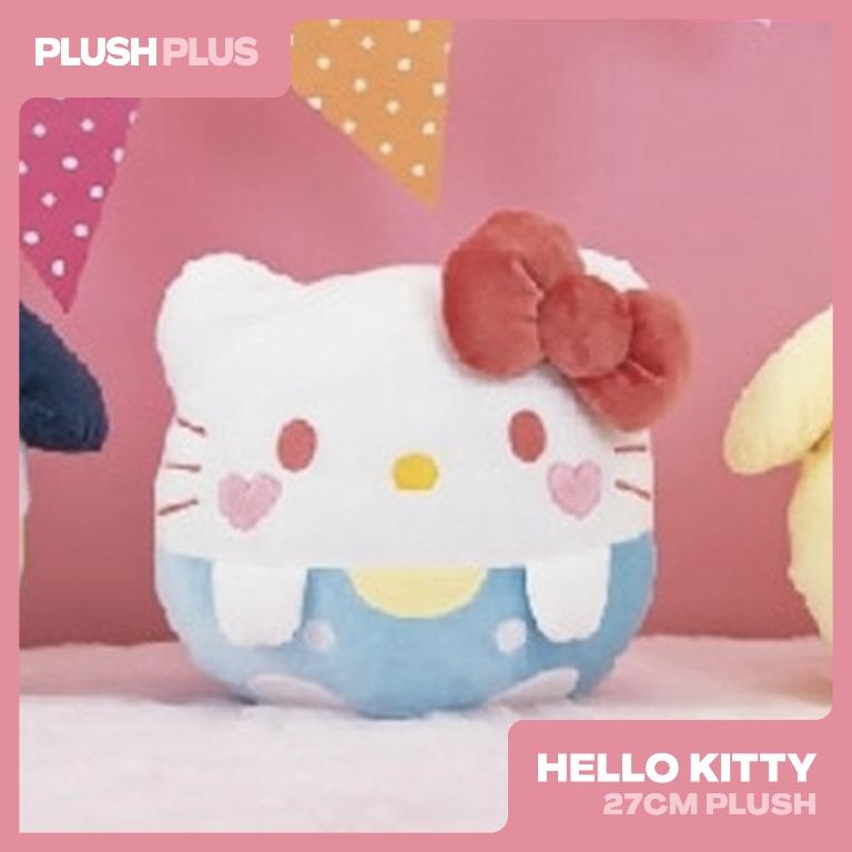 Sanrio Hello Kitty Mochi Mallow Soft Round Plush Stuffed Toy Plushie ...