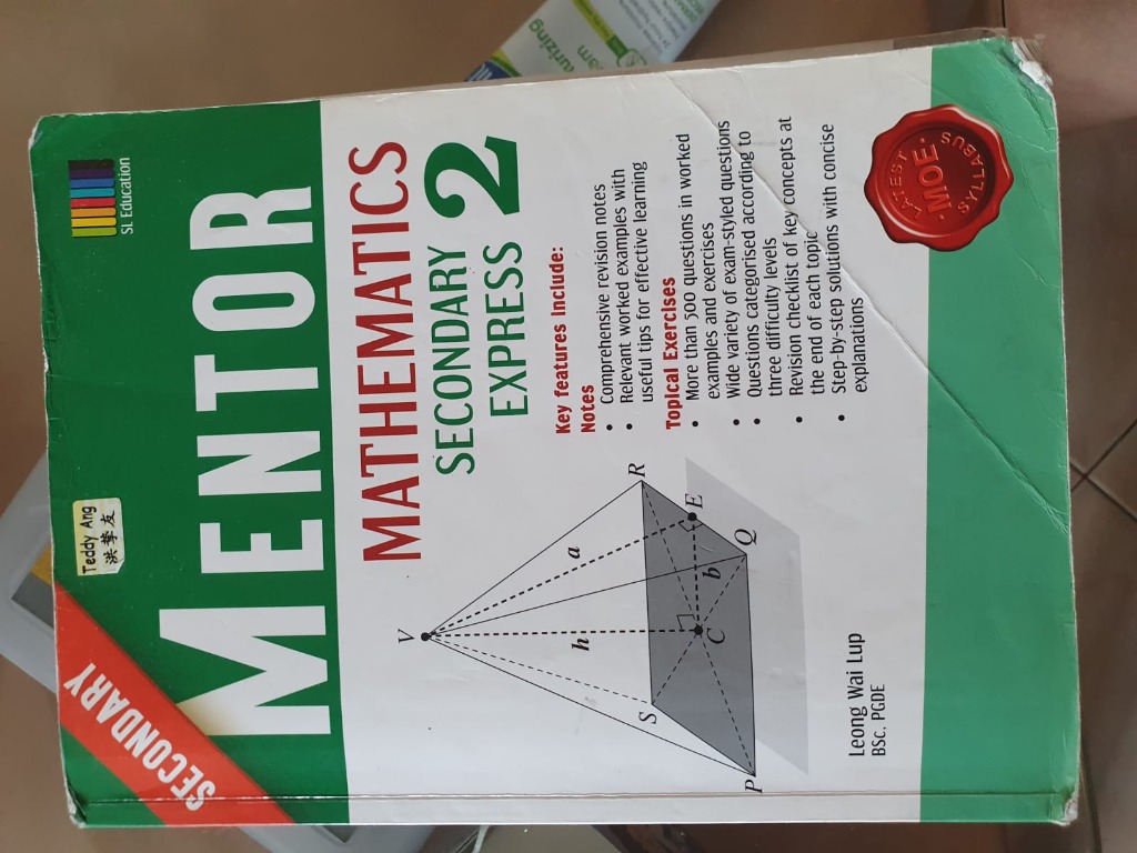Sec 2 - Maths (Mentor)- Work book (Express), Hobbies & Toys, Books ...