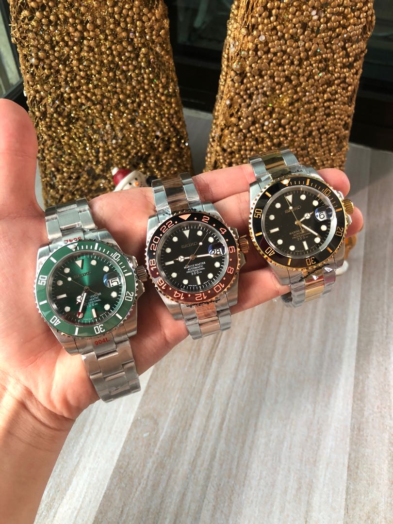 Seiko Hulk, two tone sub and Rootbeer, Luxury, Watches on Carousell