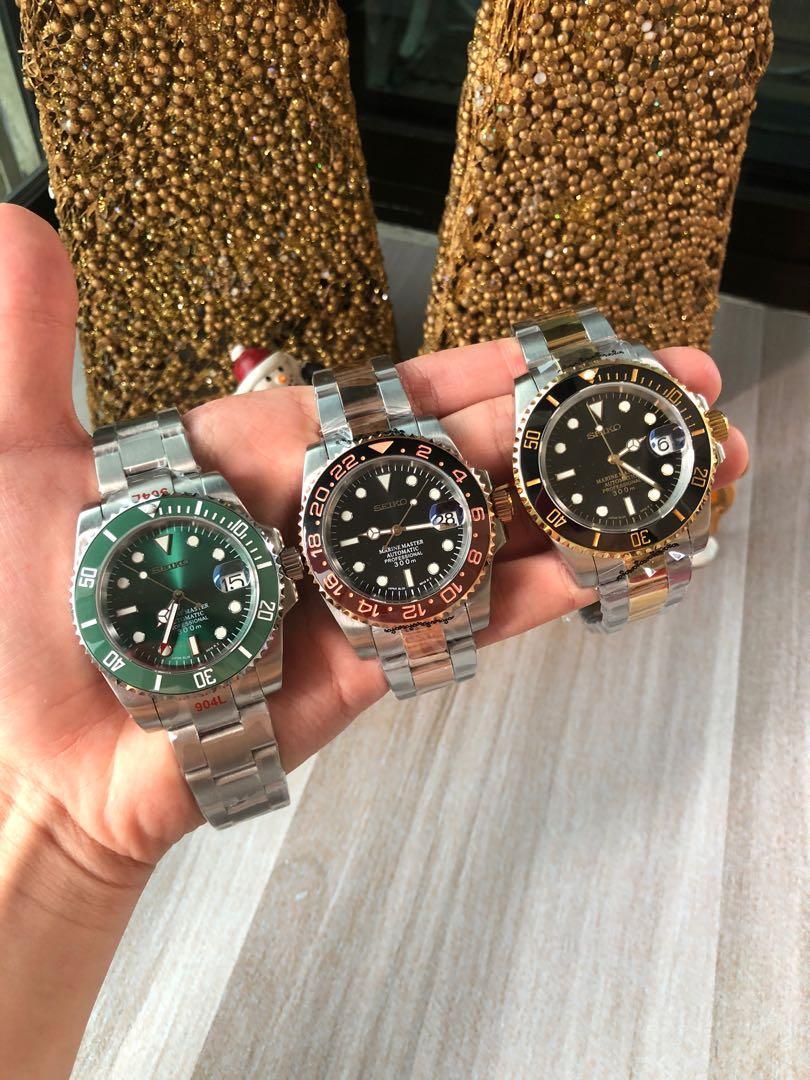 Seiko Hulk, two tone sub and Rootbeer, Luxury, Watches on Carousell
